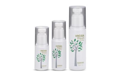 China 80ml 100ml 120ml Airless Pump Bottles - PET Plastic Cosmetic Containers with Custom Cap & Sprayer Options for sale