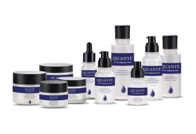 China Transparent Frosted Airless Bottle Set QY-NSET-001 for Skincare - 15ml to 500ml Capacity Options for sale