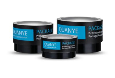 China Light Weight Round Plastic Cosmetic Jars with ABS Cap QY-NSET-002 - Custom Colors & Printing Options for sale