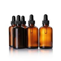 China Amber Cosmetic Bottles Round Screw Cap 10ml 30ml 50ml 100ml UV Protection Cosmetic Containers for sale
