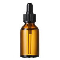 China Amber Cosmetic Bottles 10ml 100ml Screw Cap Round Glass Containers for Skincare Essential Oils for sale