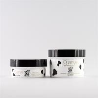 China Milky White Plastic Jars with Lids - 100ml/200ml/400ml Capacity, PP Material, Hot Stamping Options for Cosmetics for sale