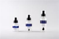 China Blue Plastic Pump Bottles 15-150ml with Lotion Dispenser for Cosmetics and Makeup Products for sale