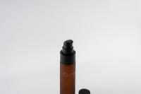 China Eco Friendly Amber PET Cosmetic Bottle 200ml with Custom Logo Printing and Label for sale
