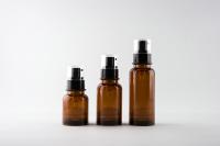 China B013 PET Empty Amber Lotion Bottles with 0.35ml Discharge Rate - Custom Color Cosmetic Packaging for sale
