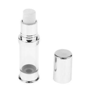 China Transparent PET Airless Cosmetic Bottles with Pump - 10ml to 500ml Capacity, Multiple Color Options for sale