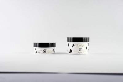 China Round Plastic Cosmetic Jars 50ml High Temperature Resistant Empty Cream Jars with Lids for sale