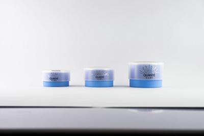 China Custom Hot Stamping Plastic Jars with Lids - 100ml/200ml/400ml Capacity, PP Material, MOQ 10,000 PCS for sale