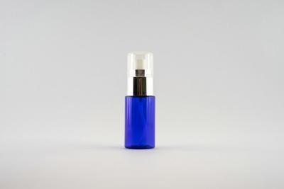 China Custom Blue Cosmetic Bottles with Pump Sprayer - Round Shape, 10,000 MOQ, 15-20 Day Lead Time for sale