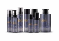 China Custom Color Round PET Cosmetic Bottle Set with 0.35ml Lotion Pump - Model QY-NSET-018 for sale