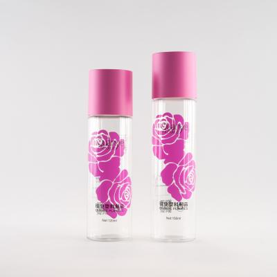 China PET Plastic Cosmetic Bottles 120ml 150ml 200ml with Custom Cap - BT006 Series OEM/ODM Packaging for sale