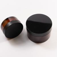 China 30g Amber Plastic Cosmetic Jars Airtight Lid for Cream Mask Skin Care for sale