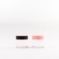 China 50ml 100ml 200ml Thick Single Wall PET Plastic Jars With Lid for sale