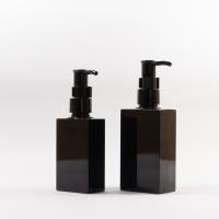 China 100ml 150ml PETG Square Flat Plastic Bottle For Facial Cleansing for sale