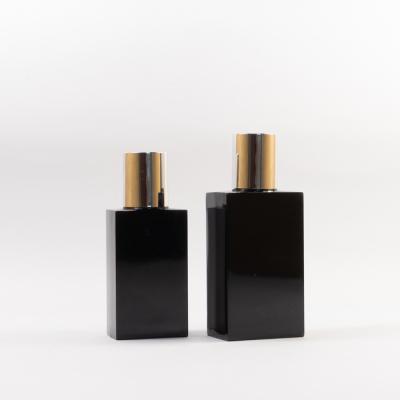 China PETG Square Cosmetic Bottle 100ml 150ml Black Hair Care Bottle with Pump Cap for sale