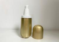 China 30ml 50ml Double Wall Gloden Plastic Cosmetic Container for sale