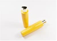 China Glossy Yellow PET Plastic Cosmetic Bottles 40ml 80ml 120ml for Lotion Toner for sale