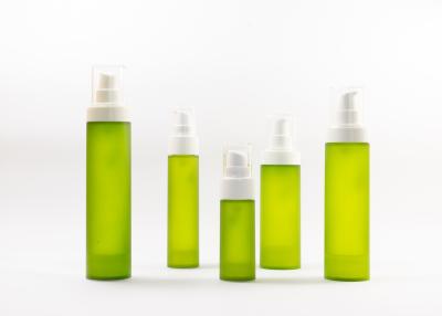 China SAN 80ml Airless Pump Cosmetic Bottle Round Shape Cylinder Container with Custom OEM Options for sale