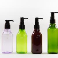 China Screen Printing 200ml 260ml Square Empty Lotion Bottles With Pump for sale