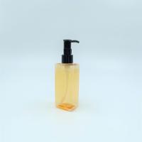 China Coated Shampoo Square Plastic Lotion Bottles 150ml With PP Pump for sale