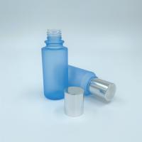 China Matte Blue 150ml PET Plastic Bottle with PP Cap for Personal Skincare 24/410 Neck for sale