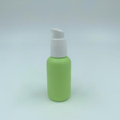 China 1.5oz 50ml Capacity PET Small Plastic Pump Bottles For Serum Essence for sale