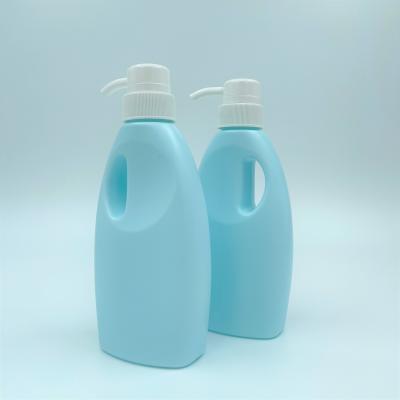 China 350ml HDPE Plastic Cosmetic Bottle with PP Pump for Shampoo Hand Wash Personal Care for sale