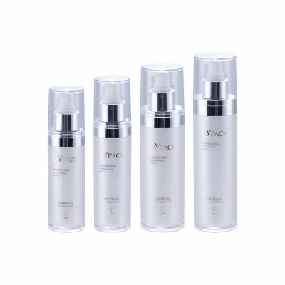 China 60ml 120ml Double Wall Plastic Cosmetic Bottles Matte White for sale