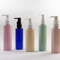 China Empty 120ml 200ml 250ml Plastic Lotion Oil Squeeze Bottle Cylinder Pump Spray for sale