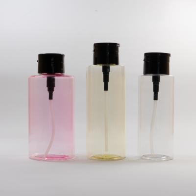 China 300ml 400ml 500ml PET Plastic Bottles Skin Toner Makeup Remover Pump Dispenser for sale