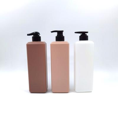 China 500ml 600ml HDPE Plastic Cosmetic Bottles for Shampoo Personal Care for sale