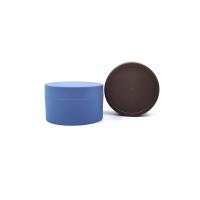 China Matte Blue 30g Plastic Cosmetic Jars with White Cap - Thick PET Container for Skincare & Creams for sale