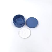 China Matte Blue 30g Plastic Cosmetic Jars with White Cap - Thick PET Container for Skincare & Creams for sale