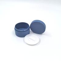 China Matte Blue 30g Plastic Cosmetic Jars with White Cap - Thick PET Container for Skincare & Creams for sale