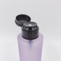 China Purple Matte Plastic Cosmetic Bottles 300ml 400ml Makeup Remover with Pump for sale