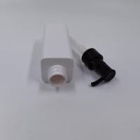 China 150ml PET Plastic Oil Pump Bottle Square Cosmetic Container Custom Color for sale