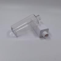 China 150ml PET Plastic Oil Pump Bottle Square Cosmetic Container Custom Color for sale