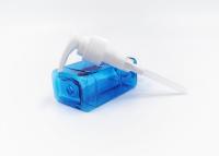 China 24/410 Frost Blue PET Cosmetic Bottle 150ml Square Serum Container with Lotion Pump for sale