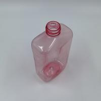 China 500ml Flat PET Plastic Cosmetic Bottle with Black Lotion Pump for Shampoo Hand Wash for sale