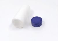China Cylindrical Pearl White PE Plastic Bottle 50ml 250ml Cosmetic Powder Container for sale