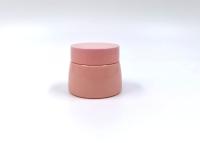 China Subulate Pink PET Plastic Cosmetic Jars 50ml 300ml with Disc for Hair Mask Facial Scrub for sale