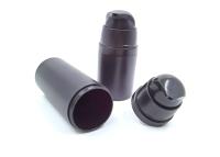 China Wide Body Airless Cosmetic Bottles 50ml 80ml 100ml with Transparent Cap for Beauty Packaging for sale