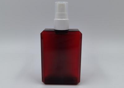 China OEM Red PETG Square Bottle with Sprayer - 150ml & 200ml Capacity for Beauty Packaging for sale