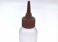 China Frosted Round PET Plastic Bottle Serum Water Container 70ML With Sharp Cap for sale