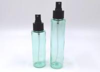 China 15ml Gloss Green PET Plastic Cylindrical Bottle with Black Sprayer - Beauty Packaging Container 15-500ml Capacity for sale