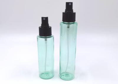 China 15ml Gloss Green PET Plastic Cylindrical Bottle with Black Sprayer - Beauty Packaging Container 15-500ml Capacity for sale