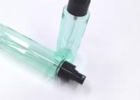 China 15ml Gloss Green PET Plastic Cylindrical Bottle with Black Sprayer - Beauty Packaging Container 15-500ml Capacity for sale