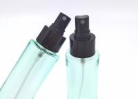 China 15ml Gloss Green PET Plastic Cylindrical Bottle with Black Sprayer - Beauty Packaging Container 15-500ml Capacity for sale
