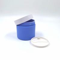 China Custom Color Empty Plastic Cosmetic Jars 120ml Hot Stamping for sale