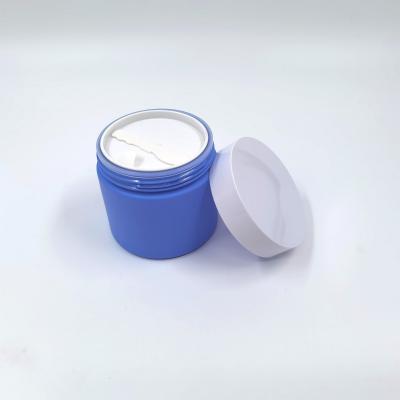 China Custom Color Empty Plastic Cosmetic Jars 120ml Hot Stamping for sale